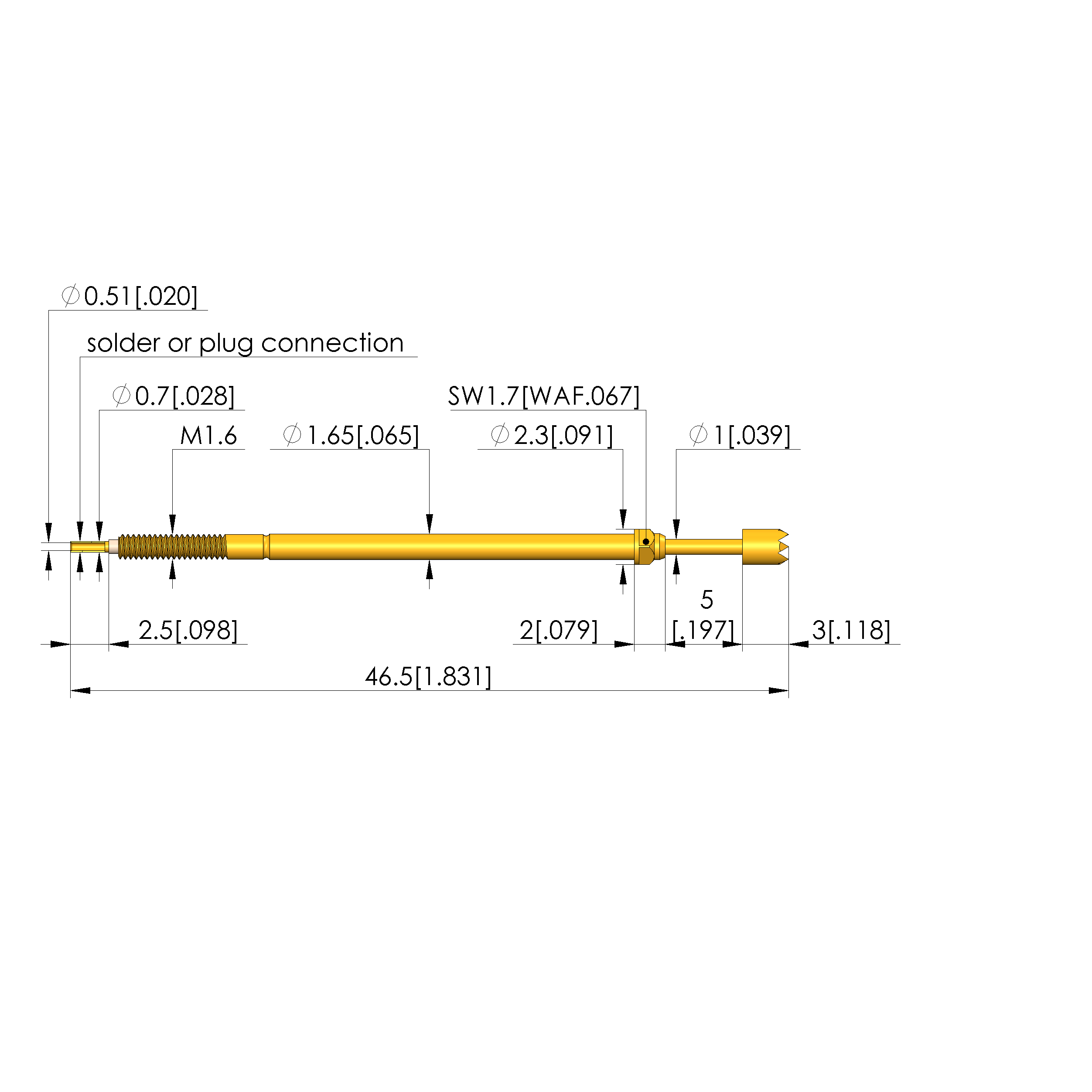 Switching probe (NO) SKS-215 306 230 A 3002 M Item | INGUN Switching probe (NO) SKS-215 306 230 A 3002 M Item | INGUN