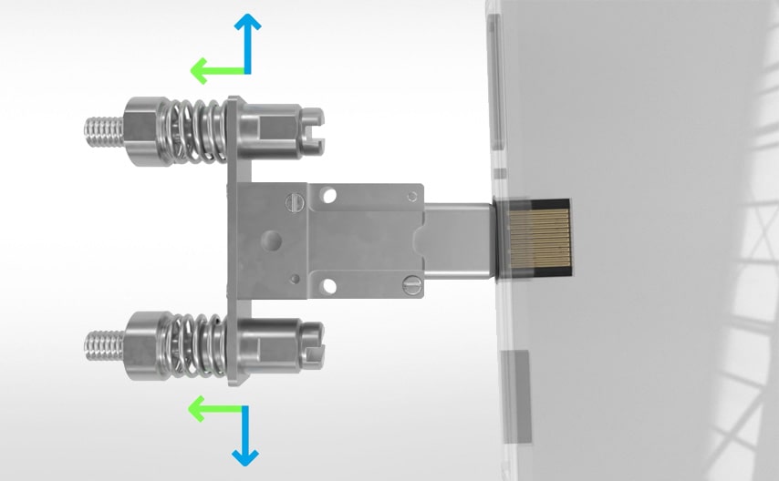 Floating test plugs: Tolerance compensation for connector testing ...